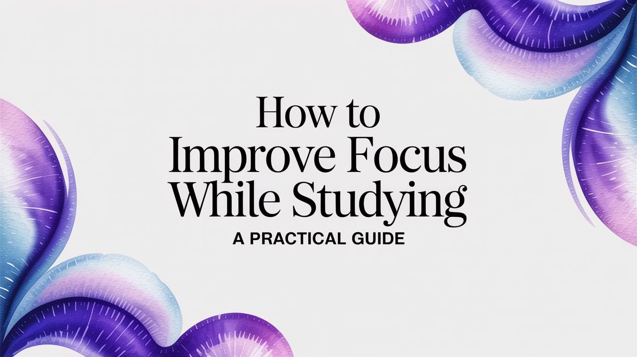 How to Improve Focus While Studying A Practical Guide